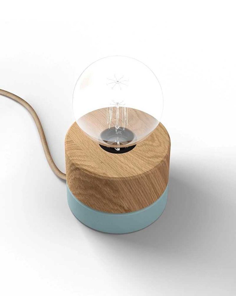 Tischlampe aus Eiche im Skandinavischen Design von ALMUT